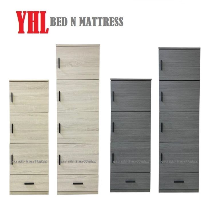 YHL 3 / 4 Doors With Drawers Bookcase / Multi Purpose Storage Cabinet ...