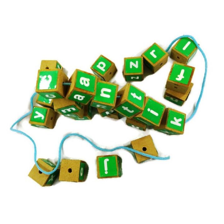 Meronce Huruf - Mainan Edukasi Anak Mengenal Susun Huruf Kata dan ...