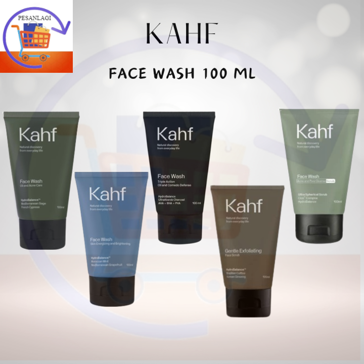 KAHF MEN FACE WASH 100ML - PAKET BUNDLING FACE WASH 100 ML | Lazada ...