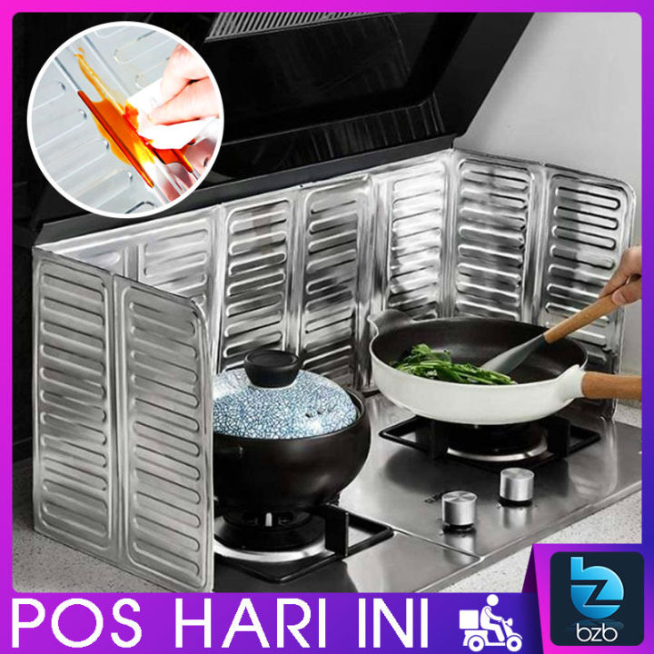 Aluminum Foil Oil Splash Guard Kitchen Gas Stove Shield Screen ...