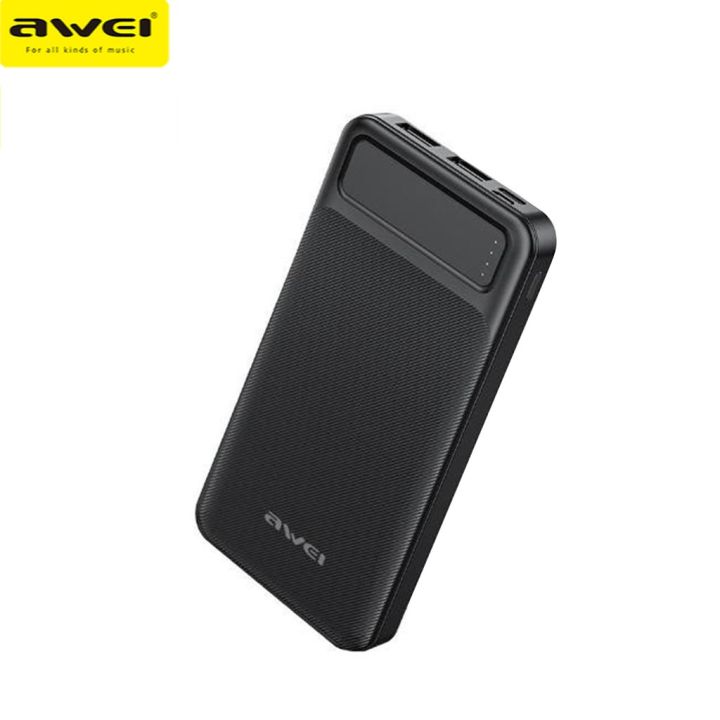 Awei P6K 20000mAh Powerbank Fast Charging Dual USB Port Dual Input ...