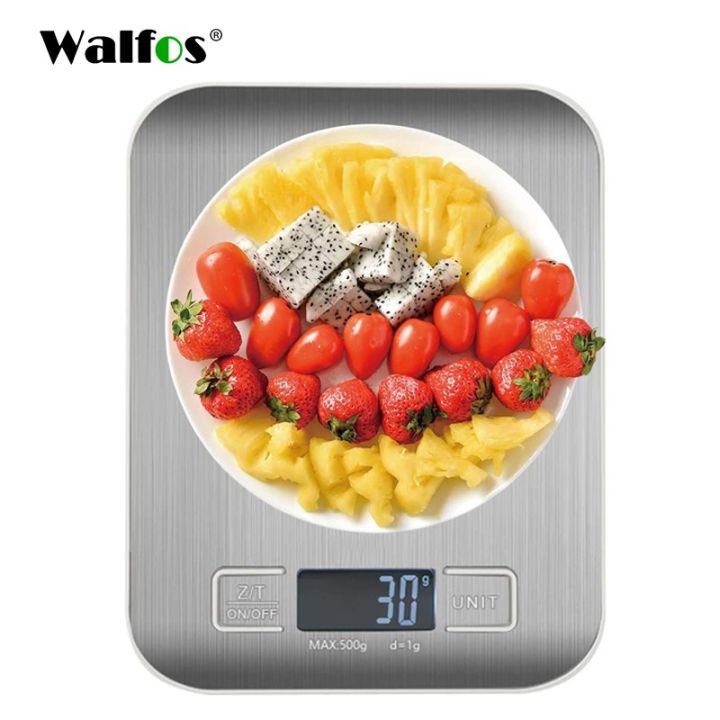 Walfos Food Grade Kitchen Scale 5kg Slim Digital Electronic Scales ...