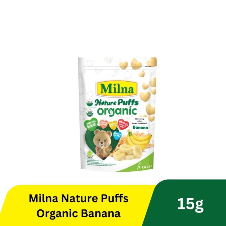 Milna Nature Puff Banana 15g | Lazada