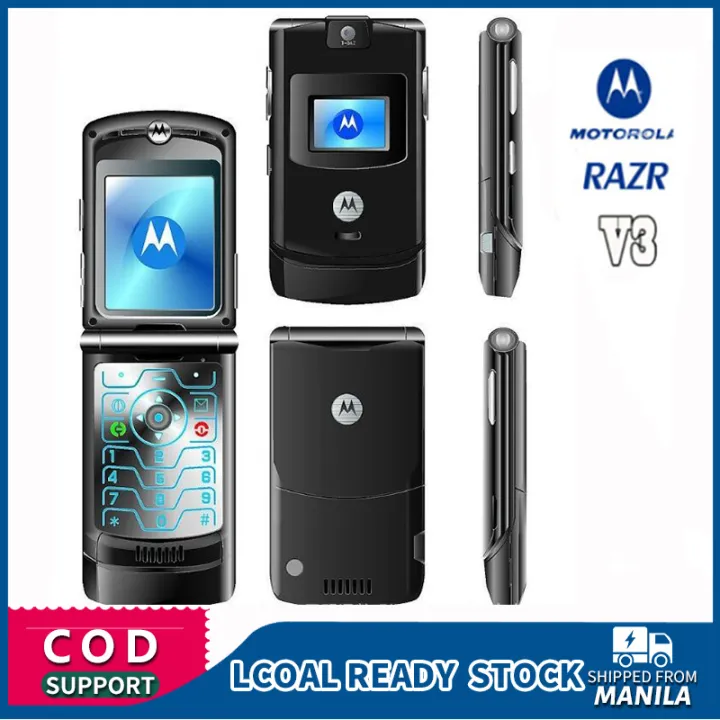 【100% Original】Motorola Razr V3 Mobile World Edition Clamshell GSM Quad ...