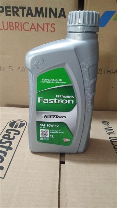 Oli Mesin Mobil Fastron Techno 10W-40 API SN Asli Pertamina 1 Liter ...