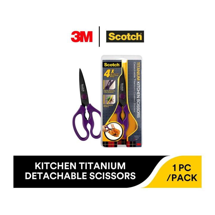 3M Scotch Titanium Detachable Kitchen Scissors (Purple) | Lazada Singapore