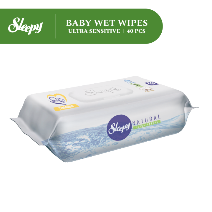 Sleepy Natural Ultra Sensitive Newborn Wipes 40's | Lazada