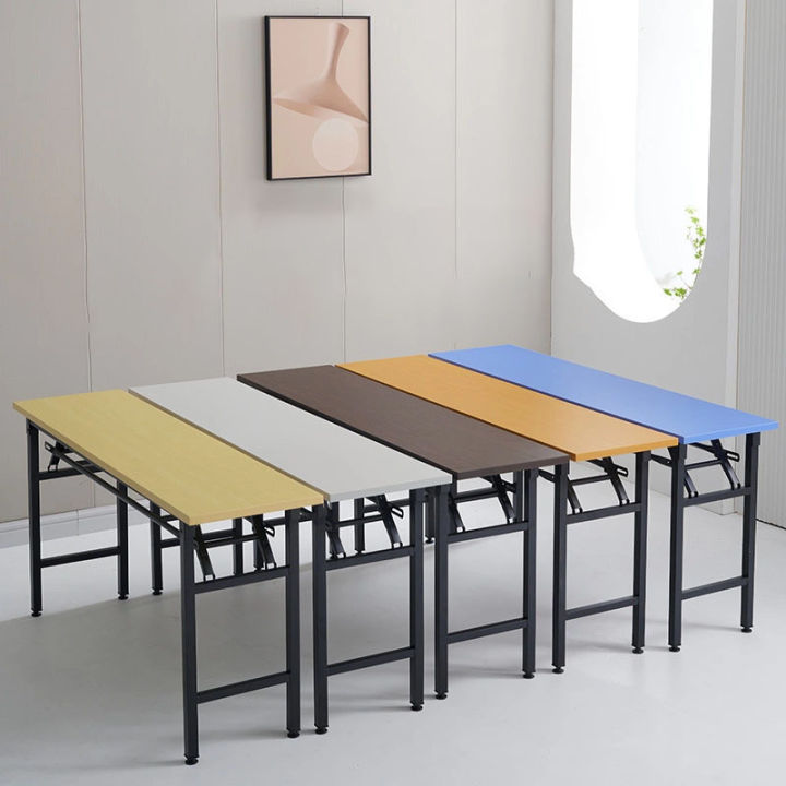 Simple Folding Conference Table Desk Organiser Computer Table Standing ...