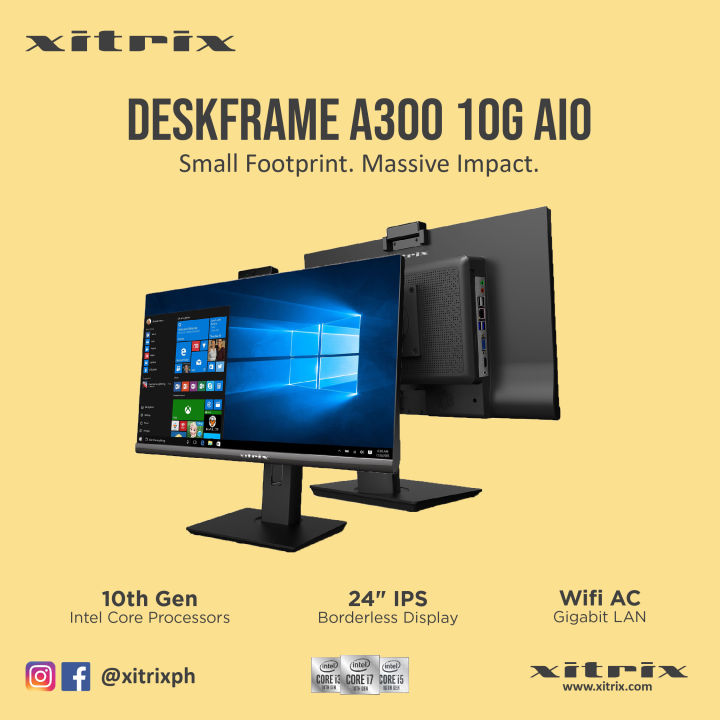 Xitrix DeskFrame A-300 24" All In One Computer (Core i3, i5 and i7 ...