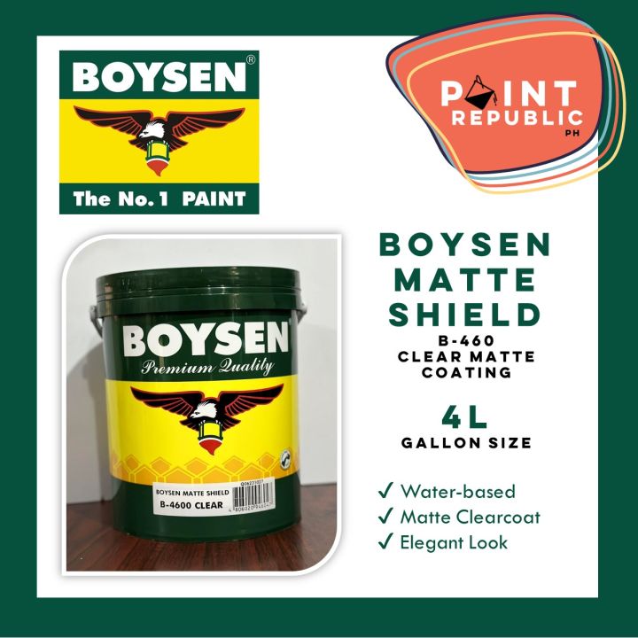 BOYSEN Matte Shield B-4600 Clear Matte Coating | Lazada PH