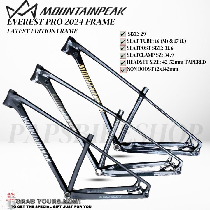 MOUNTAINPEAK EVEREST PRO 2024 LATEST EDITION FRAME FOR MTB | Lazada PH