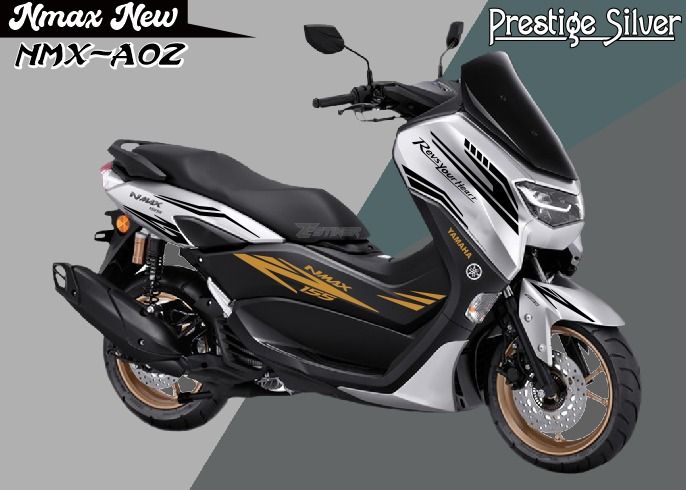 CUTTING STIKER NMAX PRESTIGE SILVER CODE NMX -A02 GOLD HITAM STIKER NEW ...