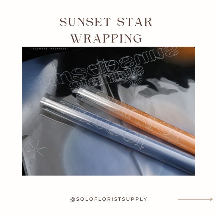 Wrapping OPP PASTEL WAXXY OPP Wrapping Paper TRANSPARENT FRAME GOLD ...