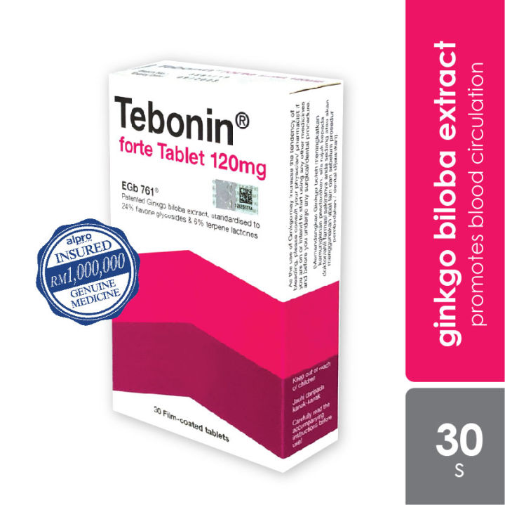 Tebonin Forte 120mg 2X15s (Ginkgo) | Lazada
