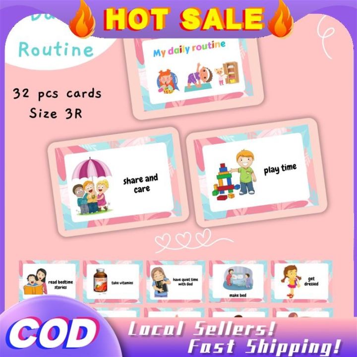 【COD/READY】 daily routine life skills for kids and toddlers educational ...