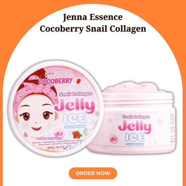 JENNA ESSENCE COCOBERRY SNAIL COLLAGEN JELLY ICE 300G Whitening Healthy ...