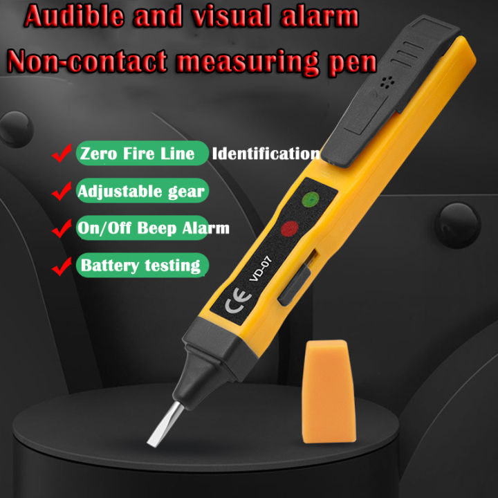 Continuity Voltage Detector Pen Non-contact Inductive AC/DC Voltage ...