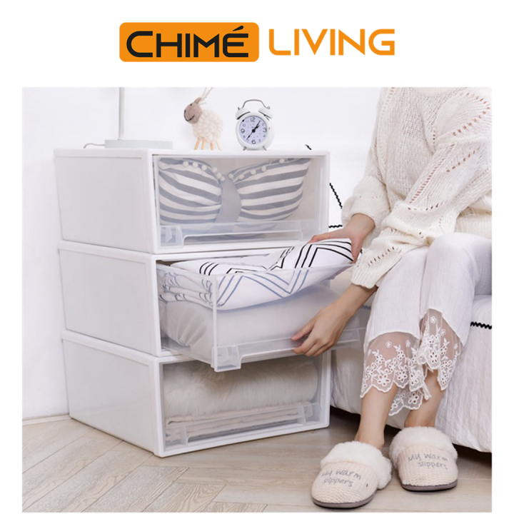 Stackable Storage Box | Home Organizer Plastic Drawer Container Boxes ...