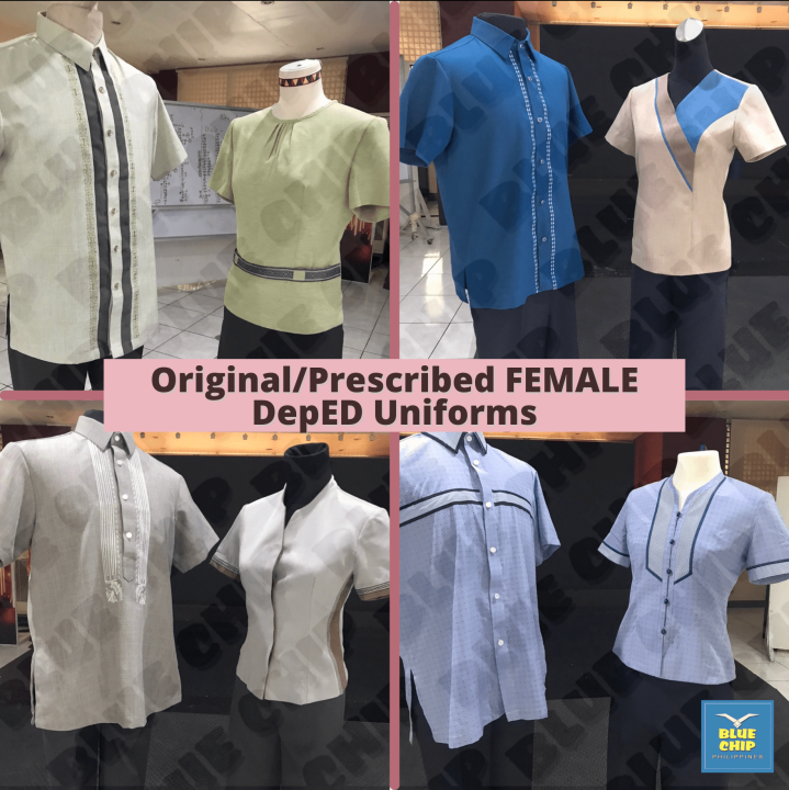 Original / Prescribed DepEd Teacher's Uniform for WOMEN'S (Mon, Tue ...