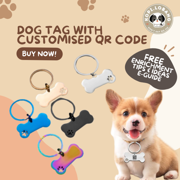 [SG] DOG TAG WITH CUSTOMIZED QR CODE ★ FREE Dropbox Storage For Storing ...