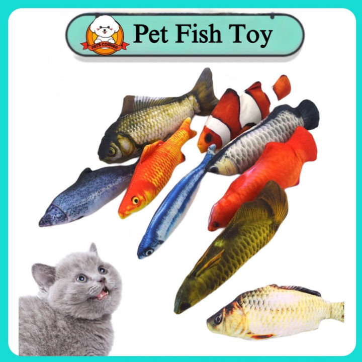 Catnip Toy Fish Cat Fish Toy Pet Toy For Kitten Pet Cat Kitten Teaser ...