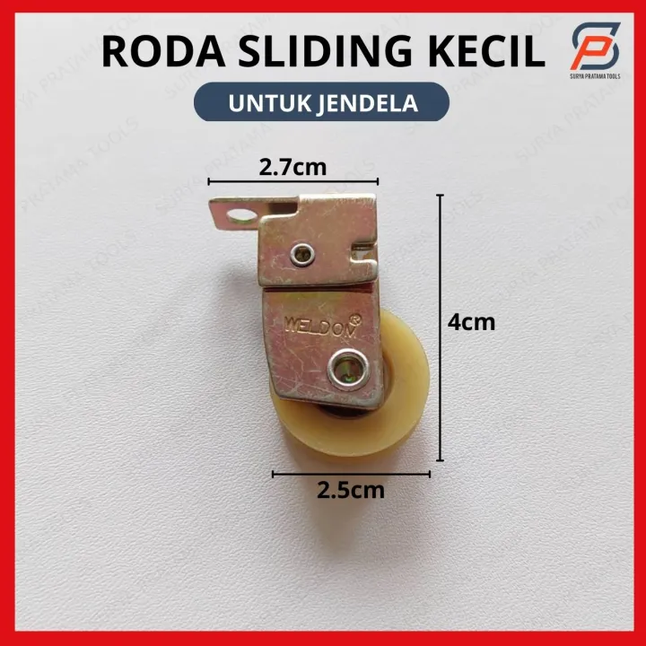 RODA SLIDING JENDELA / RODA GESER JENDELA / WINDOW SLIDING WHEEL WELDOM ...