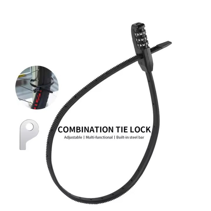 Portable Multi-Purpose Zip-Tie Password Locks Ultralight Motorcycle ...
