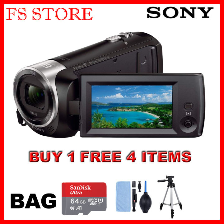 Sony HDR CX405 CX-405 Handycam Camcorder FREE 64GB MICRO SD + BAG ...