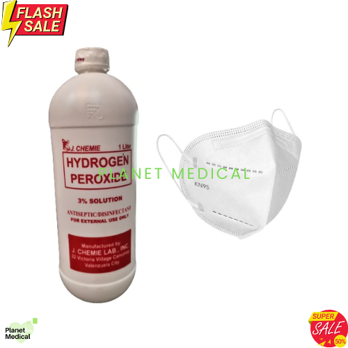 Hydrogen Peroxide 1 Liter and KN95 Mask (SPECIAL PROMO) | Lazada PH