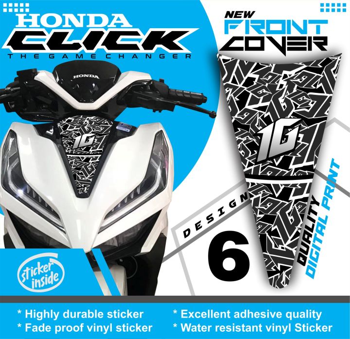 HONDA CLICK ONE GARAGE DESIGN PRINTED FRONT DECALS STICKER | Lazada PH