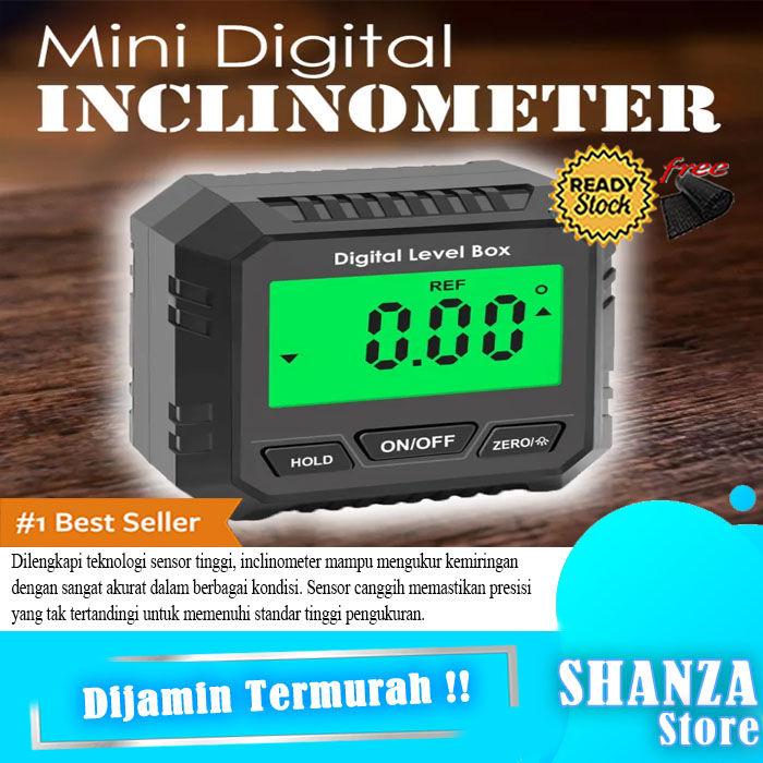 BISA COD - Alat Untuk Mengukur Sudut Miring - Inclinometer Digital ...