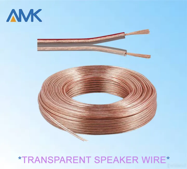 WEIYU TRANSPARENT SPEAKER WIRE HEAVY DUTY (PER METER) | Lazada PH