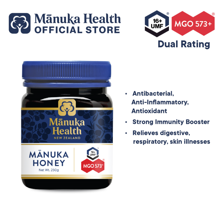 MGO 573+ UMF 16+ Manuka Honey (250g) - 100% PURE NEW ZEALAND HONEY FROM MANUKA HEALTH | Lazada PH