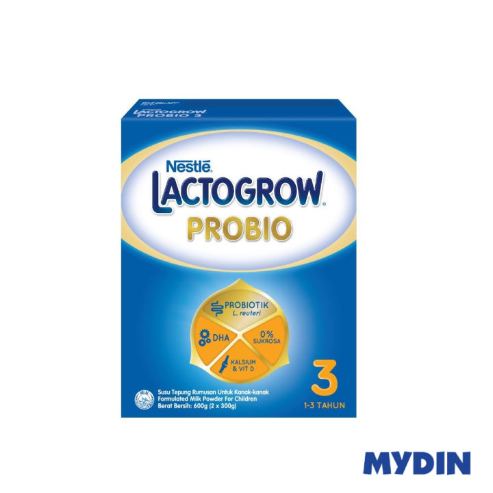 Nestle Lactogrow Probio 3 Milk Powder (600g) | Lazada