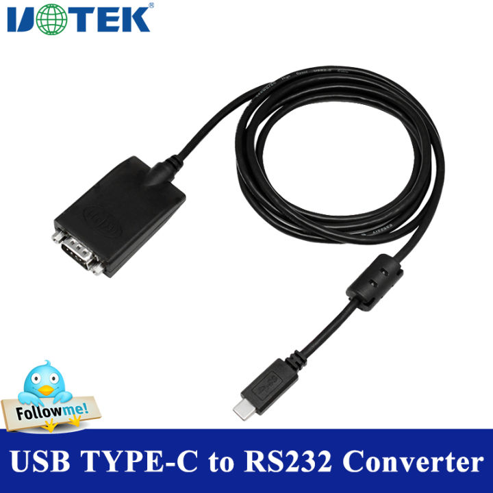 UOTEK 4.92ft USB 3.0 Type C to RS232 Converter USB-C Male DB9 RS-232 ...
