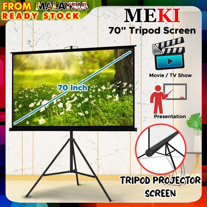 Meki Solid Series Tripod Projector Screen for Projector Screen Size 70 ...