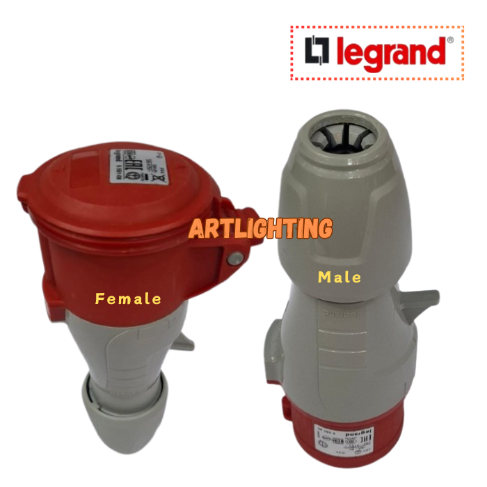 Legrand Mobile Socket & Straight Plugs 16A 3P+E 4Pin Female&Male IP44 ...