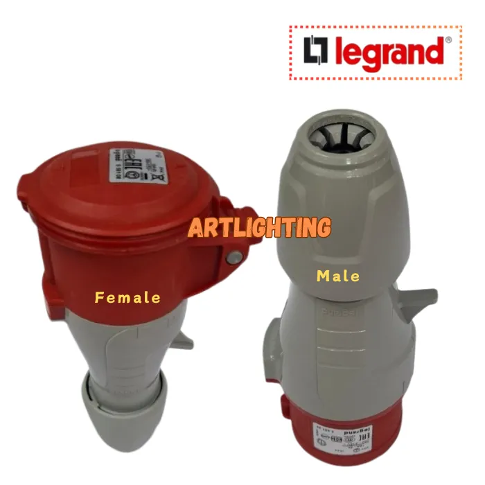 Legrand Mobile Socket & Straight Plugs 16A 3P+E 4Pin Female&Male IP44 ...