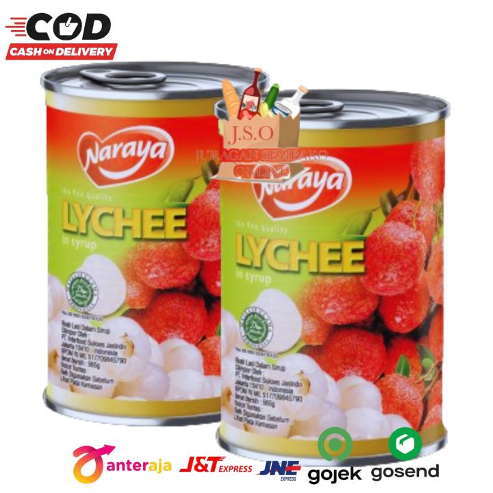 Naraya Lychee kaleng 565gr Lychee in syrup Buah Lychee Kaleng Leci ...