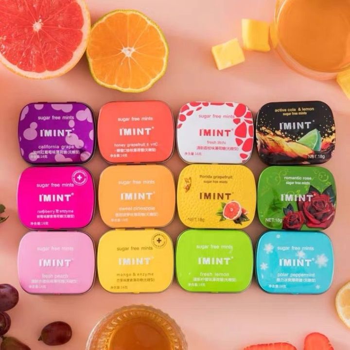 imint sugar-free mints Yimei Zi breath fresh lozenges clear mouth candy ...