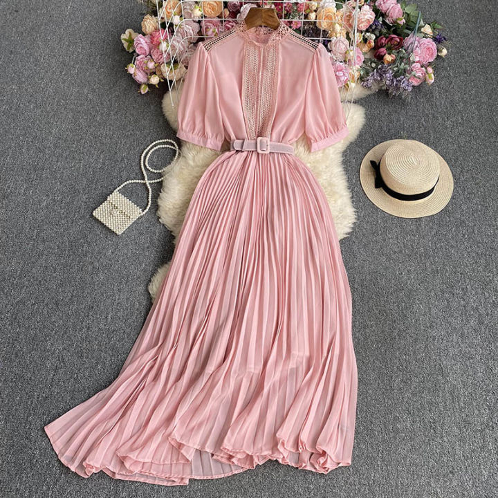 ชุดฤดูร้อนของผู้หญิงแฟชั่น2024 1977โจ๊กเกอร์แขนสั้นลูกไม้ใส | Lazada.co.th