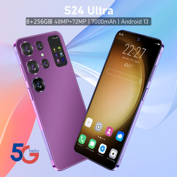 5G Smartphone S24 Ultra 7.0 HD Full Screen Memory 8GB RAM+256GB ROM ...