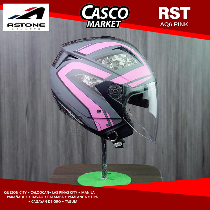 ASTONE RST AQ6 HALF FACE DUAL VISOR MOTORCYCLE MOTOR | Lazada PH