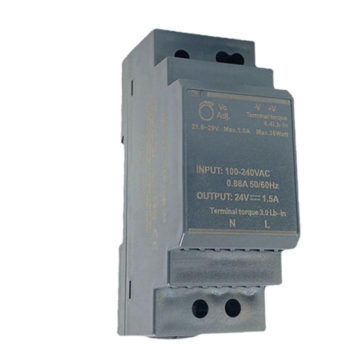 HDR-30-24 DIN Rail Power Supply Short Circuit Protection LED Indicator ...