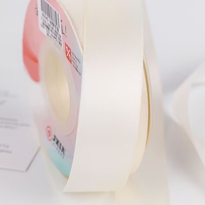 (25 yards/roll) 2.5cm Satin Ribbon Roll Gift Packaging Ribbon Flower ...