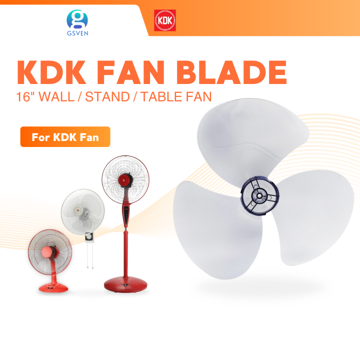 KDK Fan Blade (40cm/16'') For Table Wall Stand Fan Replacement Blades ...