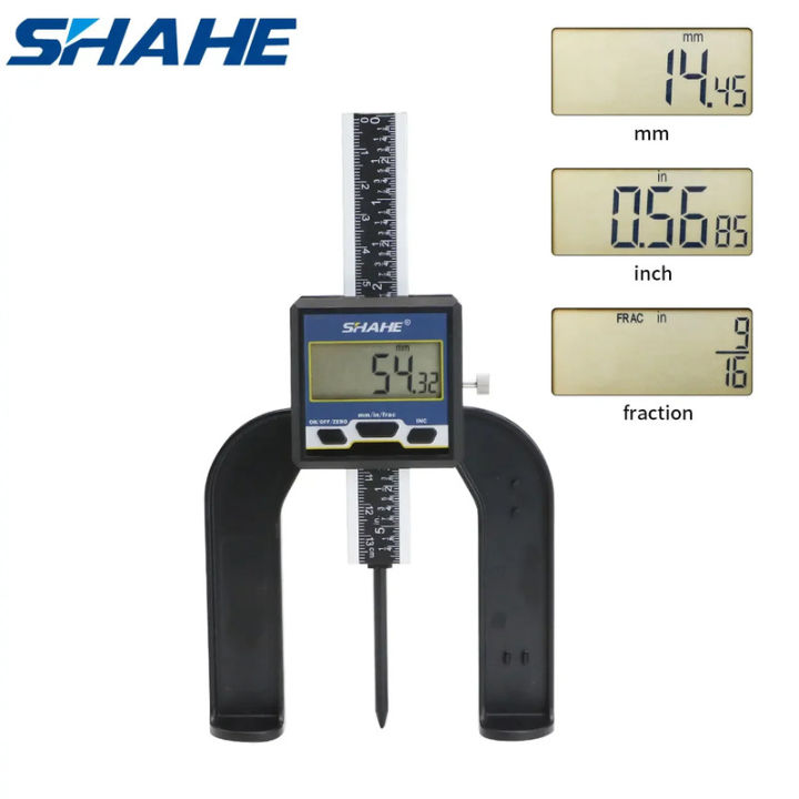 SHAHE Measuring Tool Caliper Mini Digital Height Guage for Router Table ...