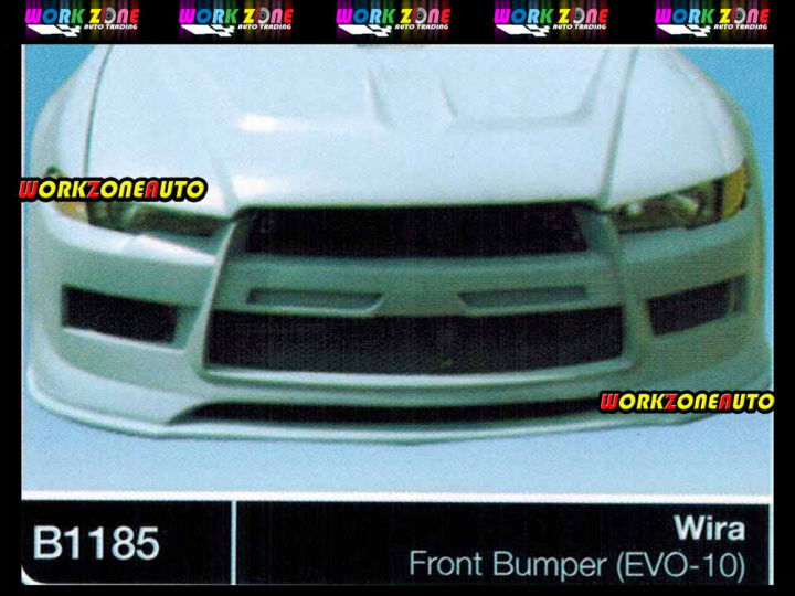 B1185 Proton Wira / Satria Fiber Front Bumper (Evo 10) Body kit Bodykit ...
