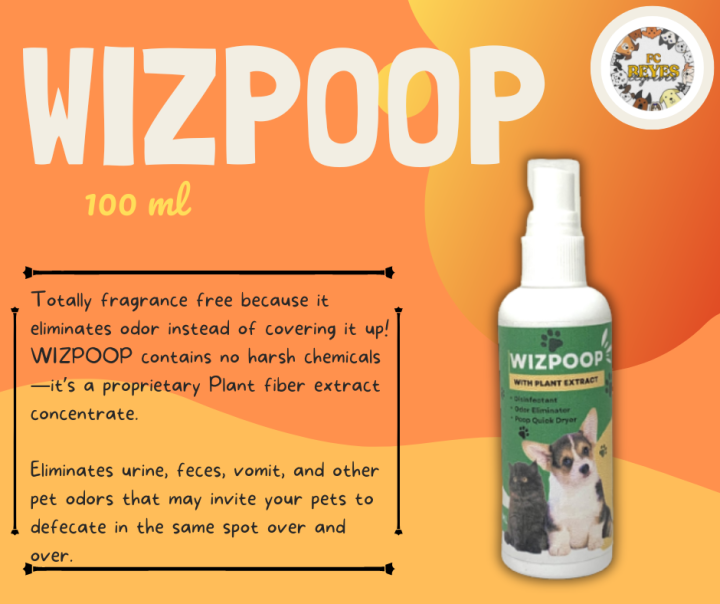 [FC REYES] 1pc WIZPOOP 100mL with Plant Extract Disinfectant Odor ...