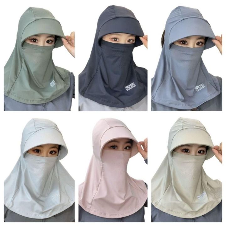 Jsjjingpหมวกกันแดดกันแดด,ป้องกันรังสียูวีสีทึบฤดูร้อนหมวกป้องกันรังสียูวี,ลําลองปีกกว้างยามคอกัน ...